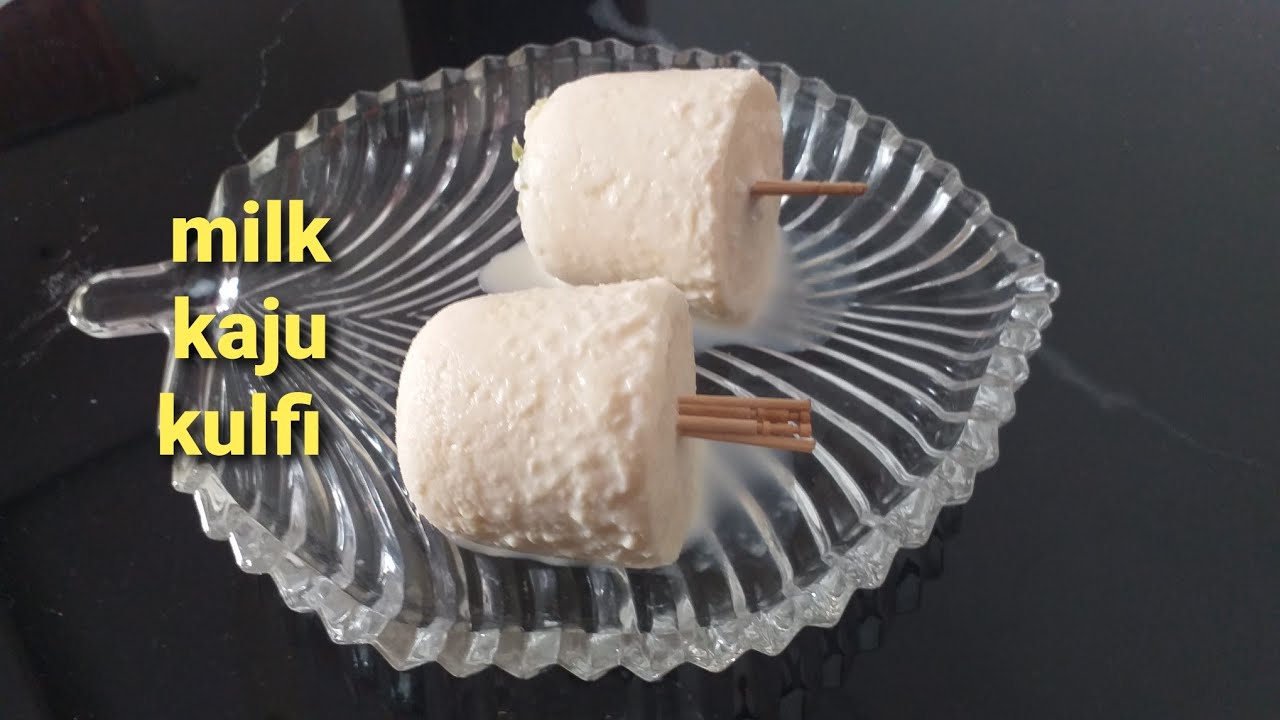 Milk kaju kulfi recipe [cashew kulfi] malai kulfi[easy homemade ...