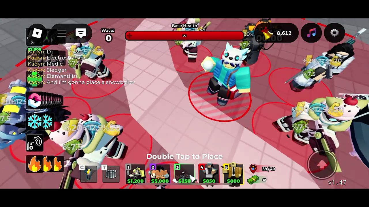 Tower defense simulator sandbox mode testing all owned support towers ...