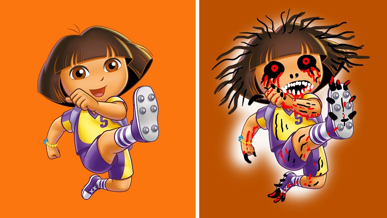 Dora the Explorer Super Soccer Showdown HORROR VERSION 😲😲😲 - YouTube