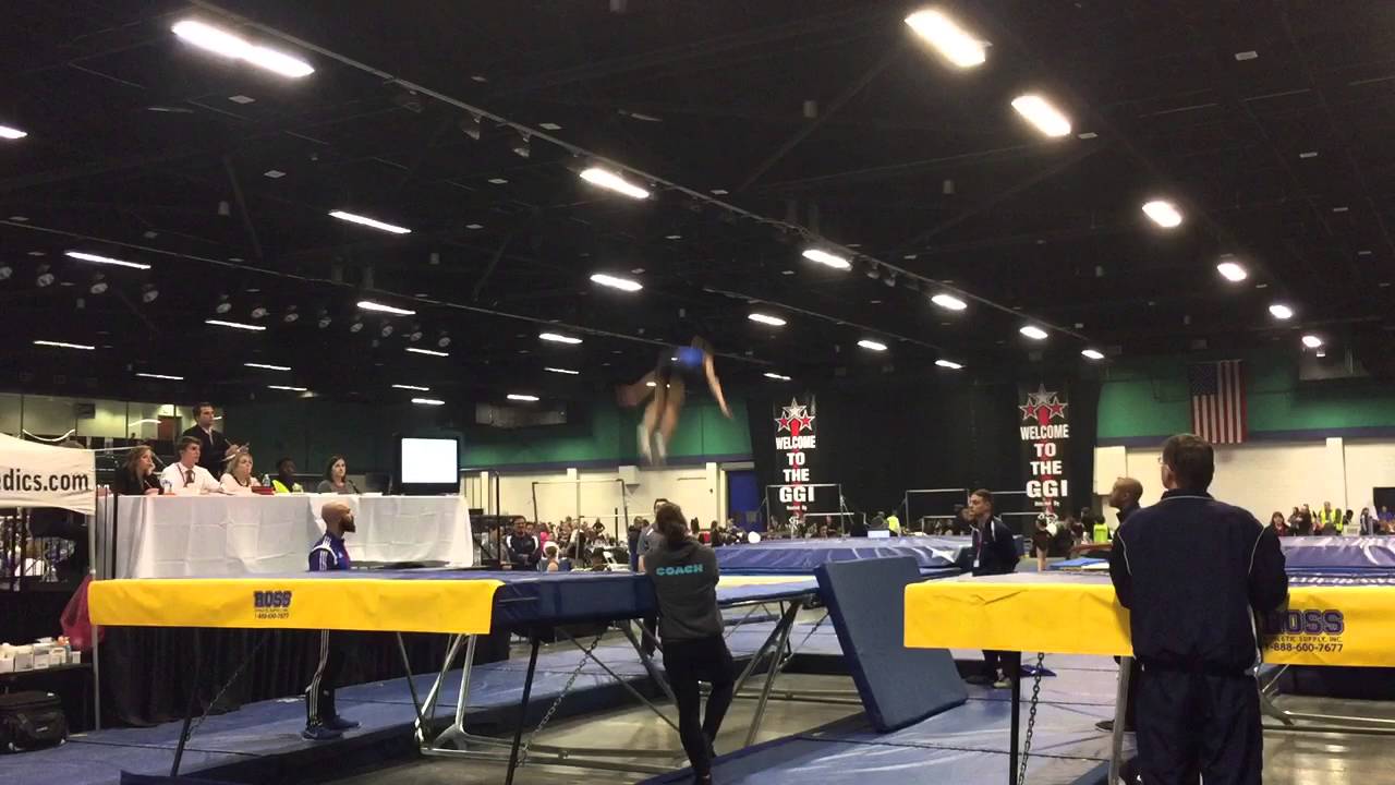 C Anderson II trampoline judging (12 years old) - YouTube