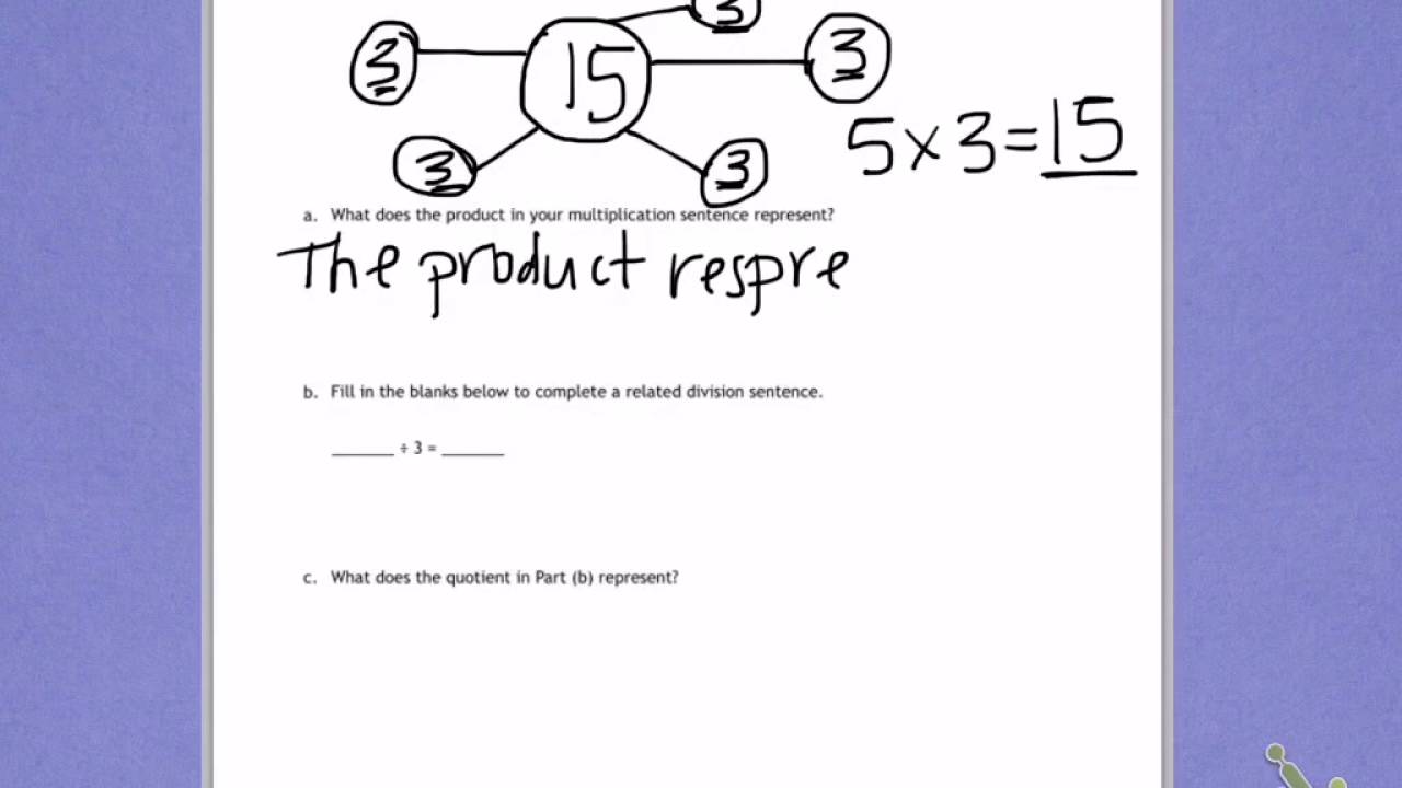 Engage NY third grade Module 1 End of Mod Review page 1 - YouTube