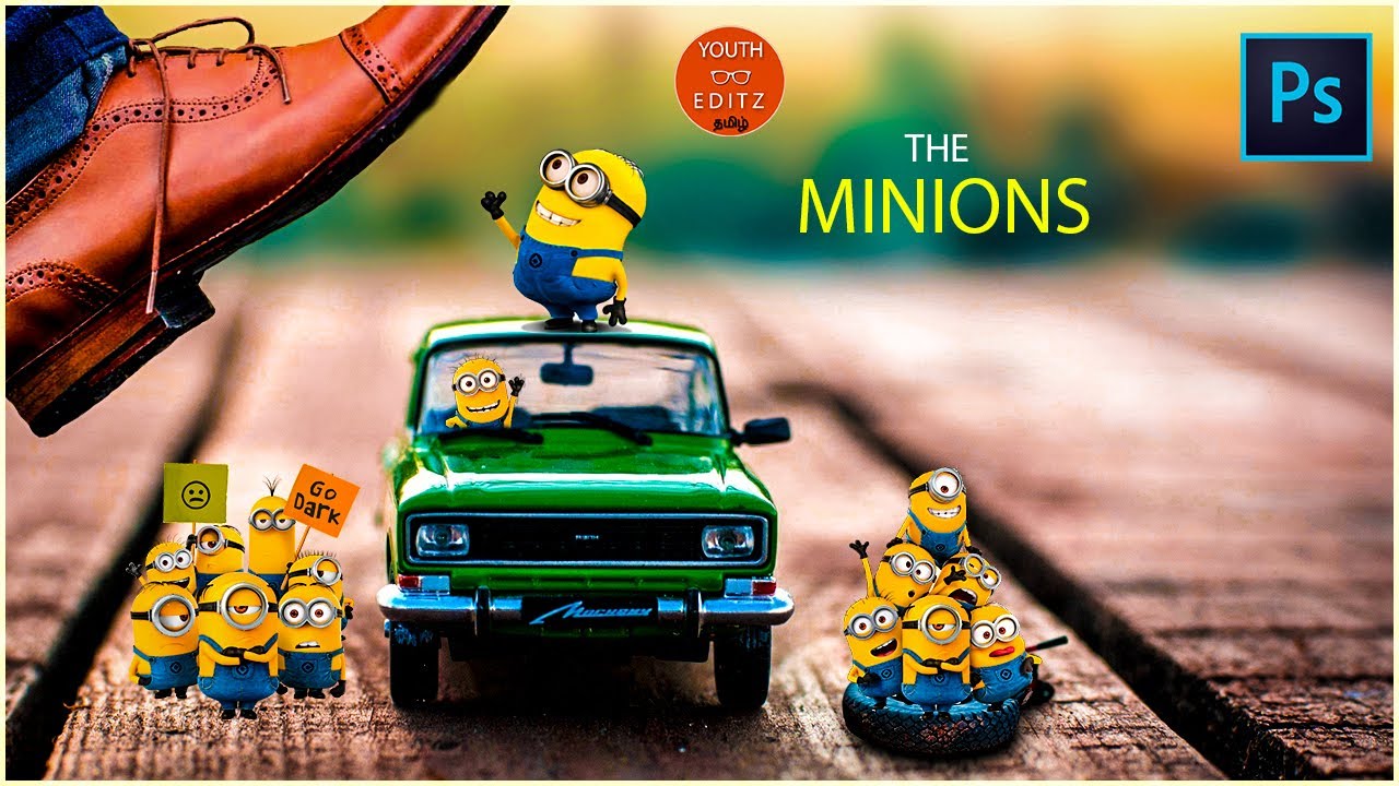 Adobe Photoshop Tutorial : Simple Minion Manipulation - YouTube