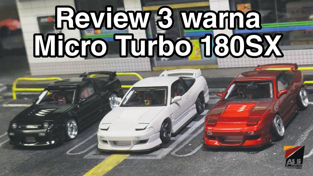 1/64 Micro Turbo 180SX 3 Warna Review - YouTube