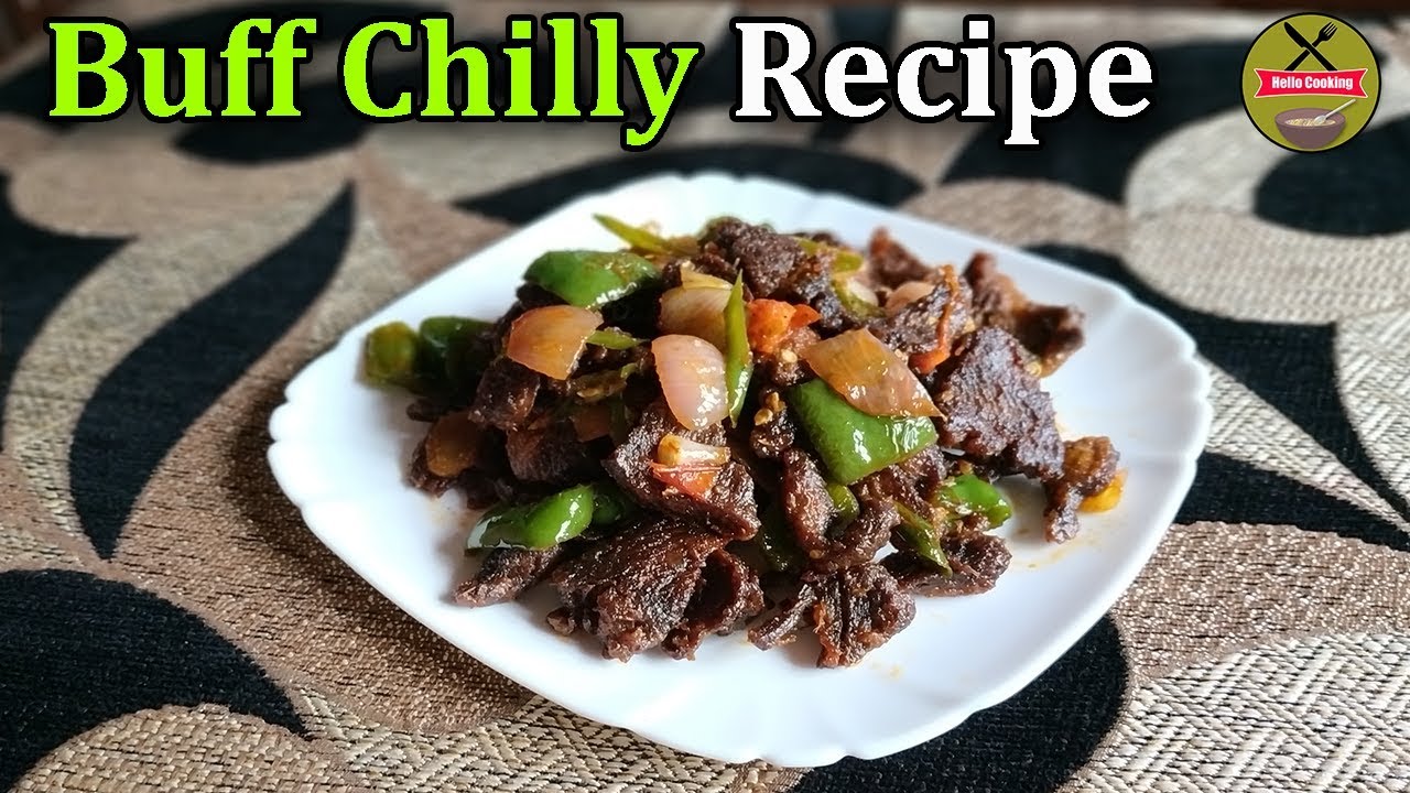 Buff chilli Recipe|| Restaurant style buff chilly at home|| # ...