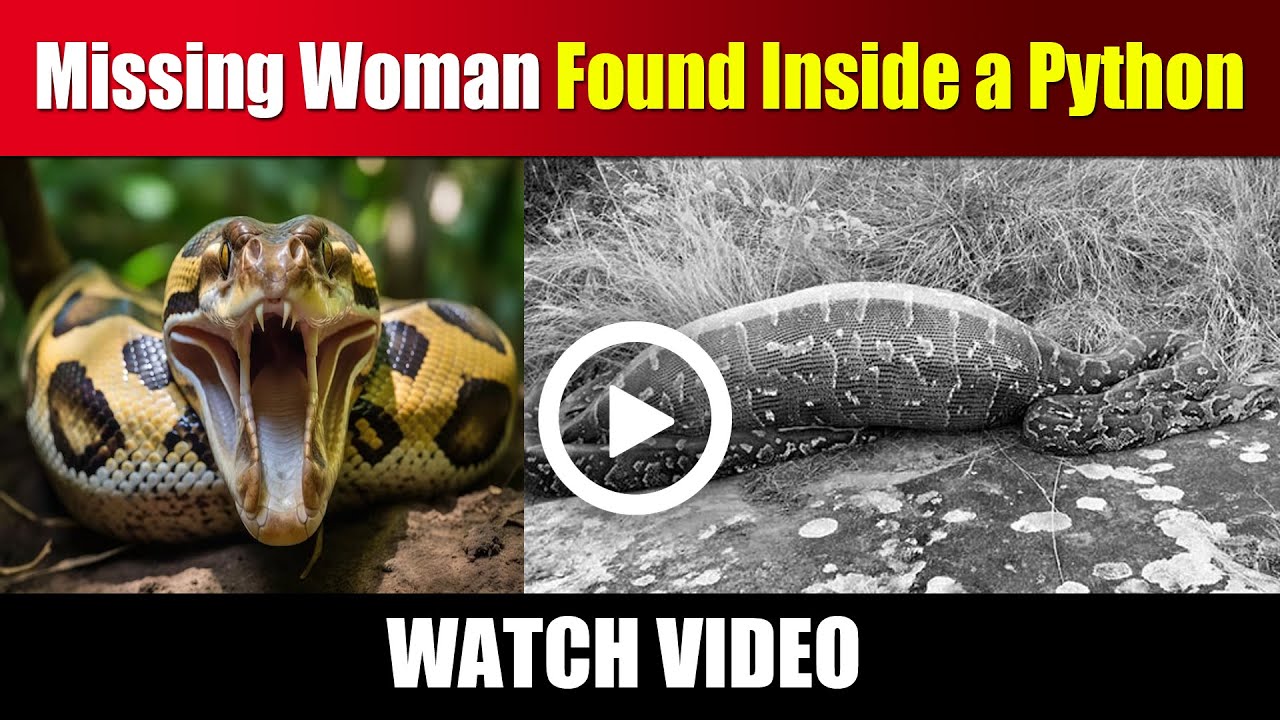 Missing Woman Found Inside a Python after 3 days ! - YouTube