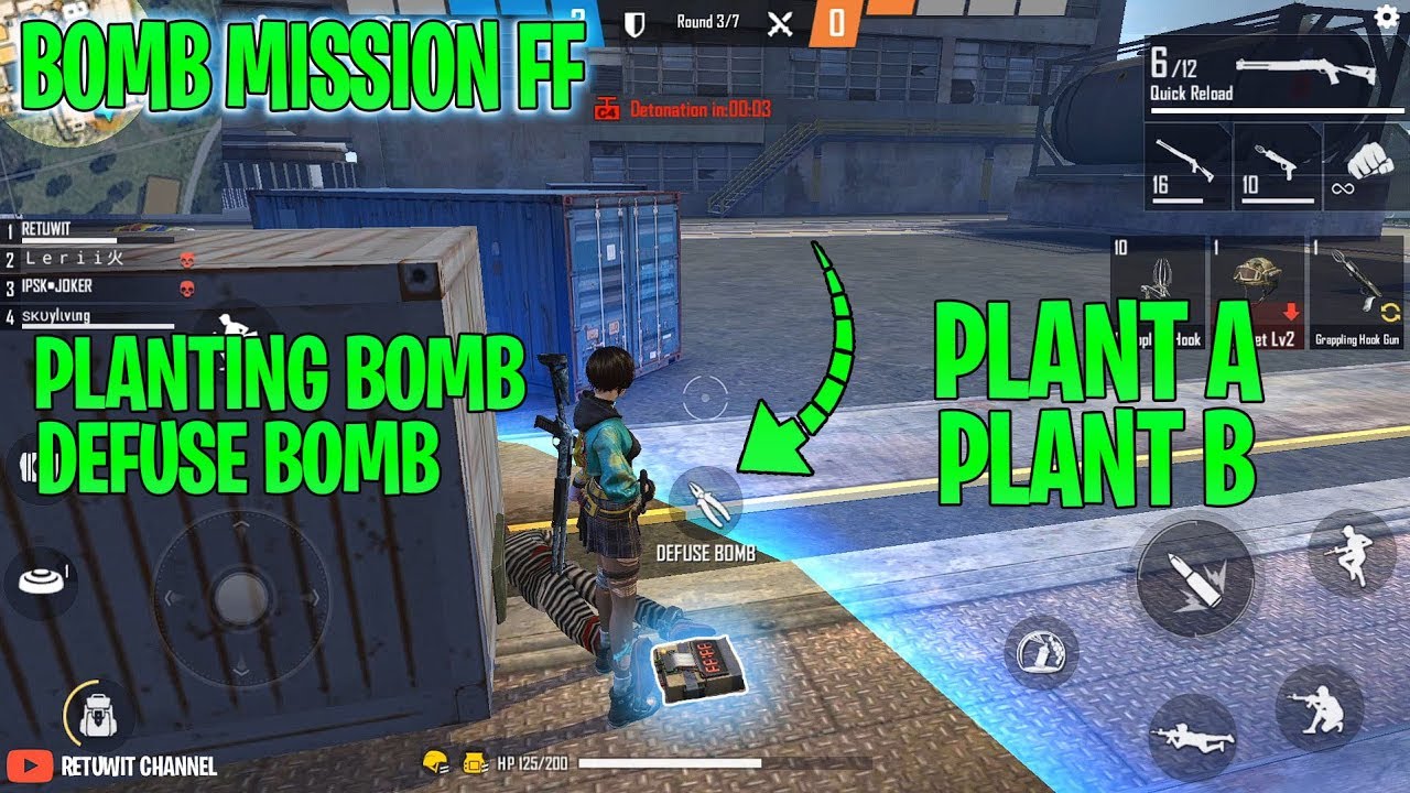 Mode Terbaru Free Fire Bomb Squad Bomb Misionnya FF Advance Server ...
