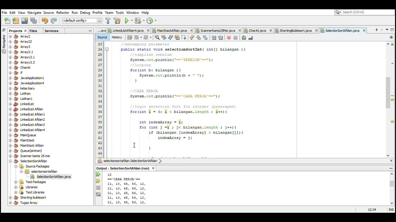 MATERI TENTANG SELECTION SORT - YouTube
