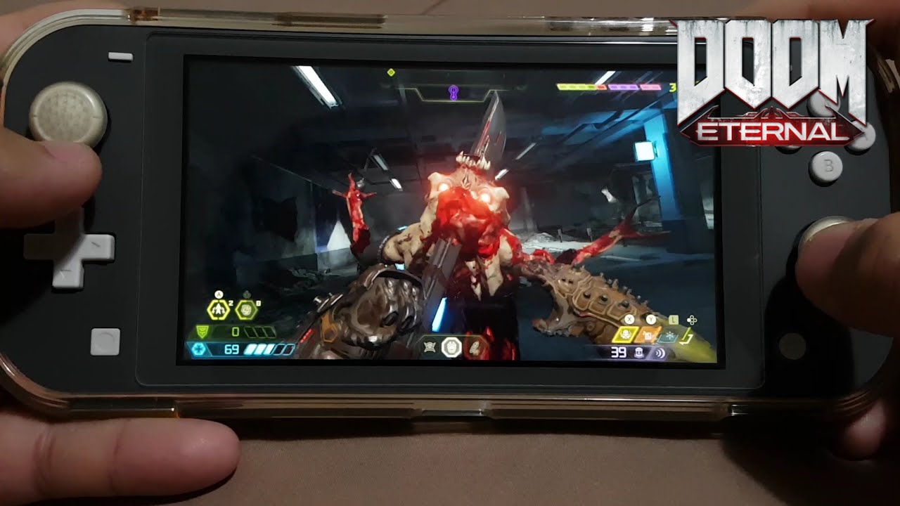 Doom Eternal on Nintendo Switch Lite Part 23 - YouTube
