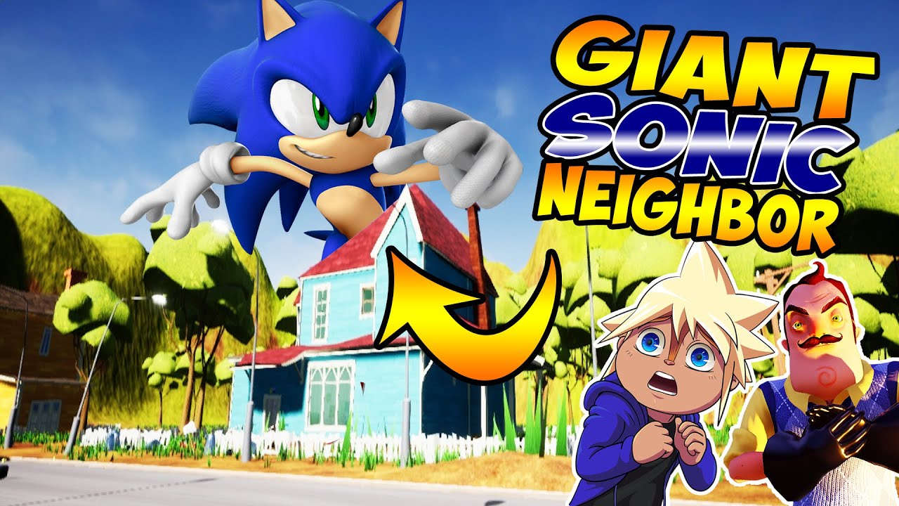 CHIPMUNK vs GIANT SONIC | Hello Neighbor Mod - YouTube