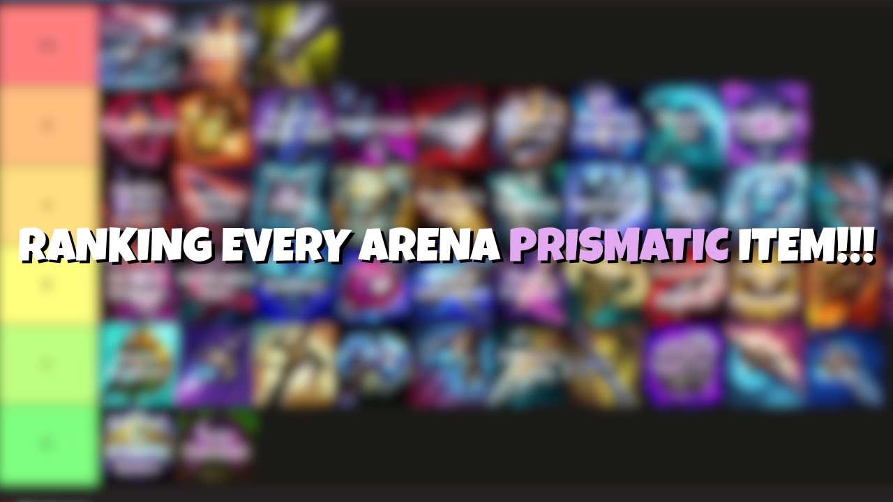 RANKING EVERY PRISMATIC ARENA ITEM!!! - YouTube