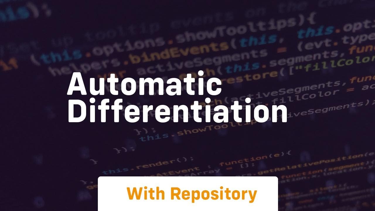 automatic differentiation - YouTube