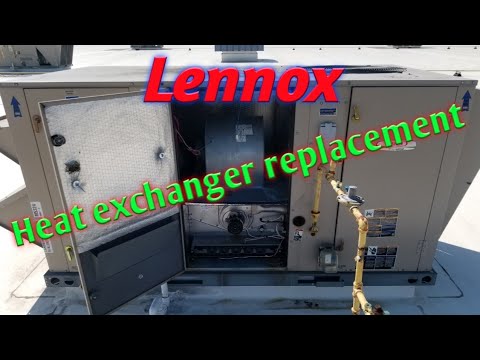 Lennox heat exchanger replacement - YouTube