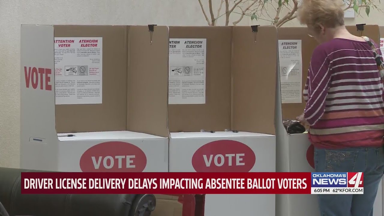 Driver license delivery delays impacting absentee ballot voters - YouTube