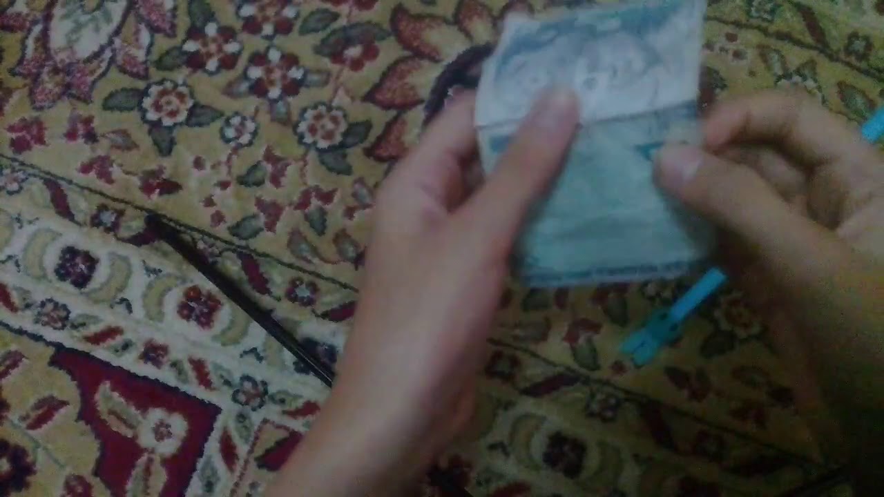 part two tutorial how to do magic trick pen trough dollar - YouTube