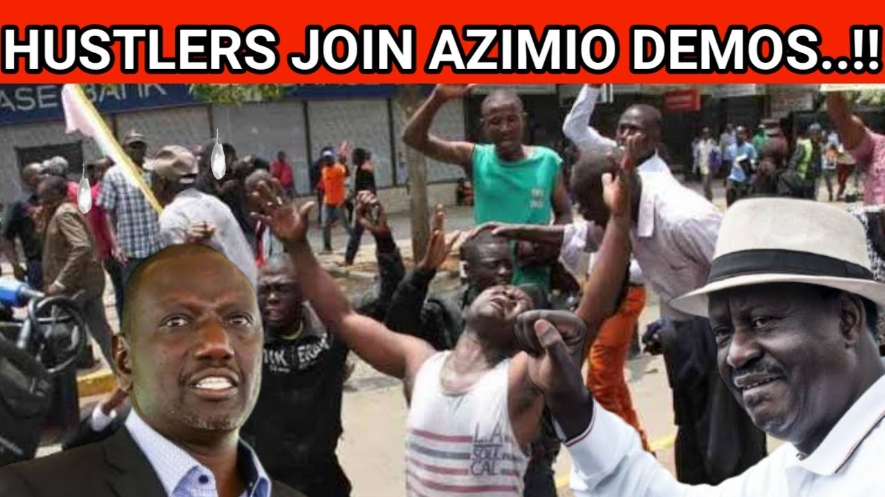 LIVE CHAOS‼️BIG BLOW TO RUTO AS HUTSLERS JOIN AZIMIO PROTESTORS AT ...