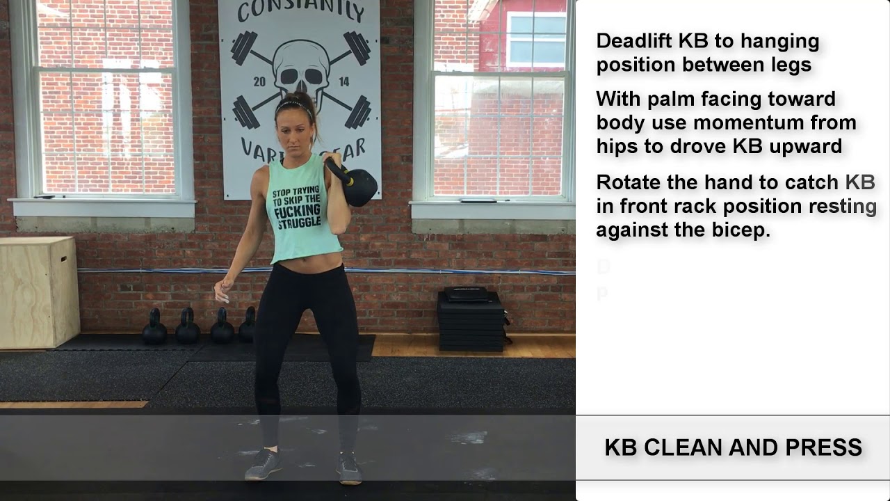 TTSL Daily Movement | How To Do A KB Clean and Press - YouTube