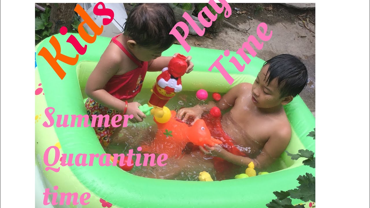 Have fun this summer using inflatable pool | kids swimming outdoor ...
