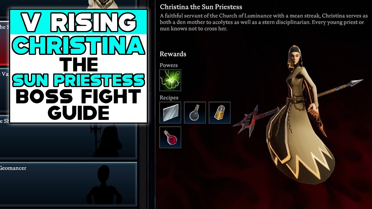 V RISING HOW TO BEAT CHRISTINA THE SUN PRIESTESS - CHRISTINA THE SUN ...