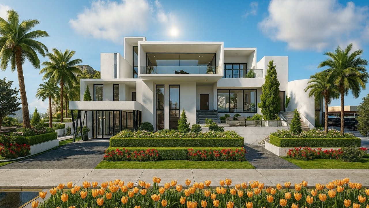 PUBG Home Design Level 30 | Modern White House Design - YouTube