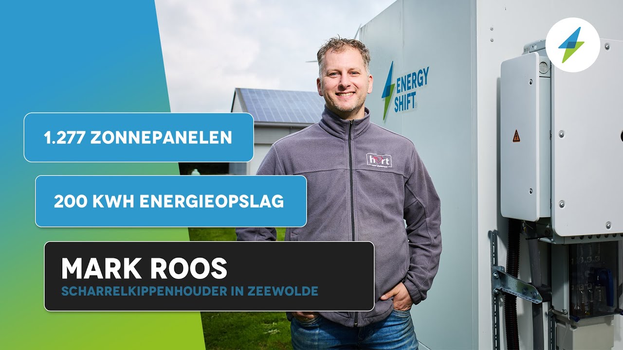 1.277 zonnepanelen en 200 kWh energieopslagcapaciteit bij Mark Roos in ...