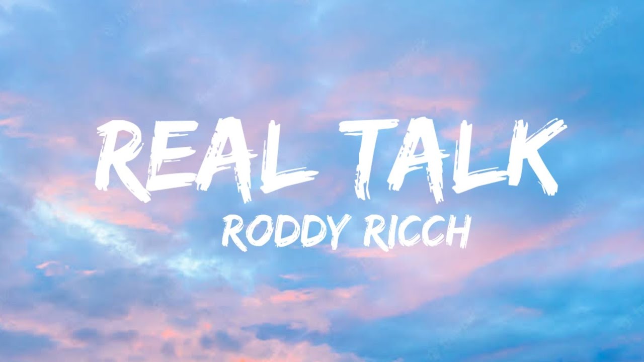Roddy Ricch - Real Talk [Lyric Video](Music One relase) - YouTube