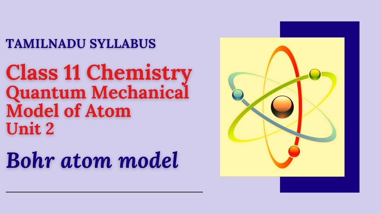 Class 11 Chemistry Quantum Mechanical Model of Atom Unit 2 Bohr atom ...