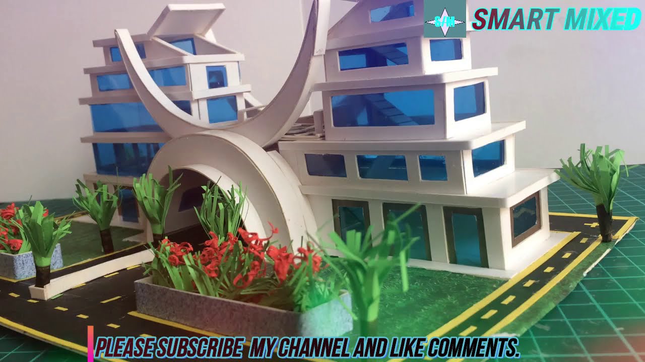 How to make Building a Stadium design/how to make paper stadium/making ...