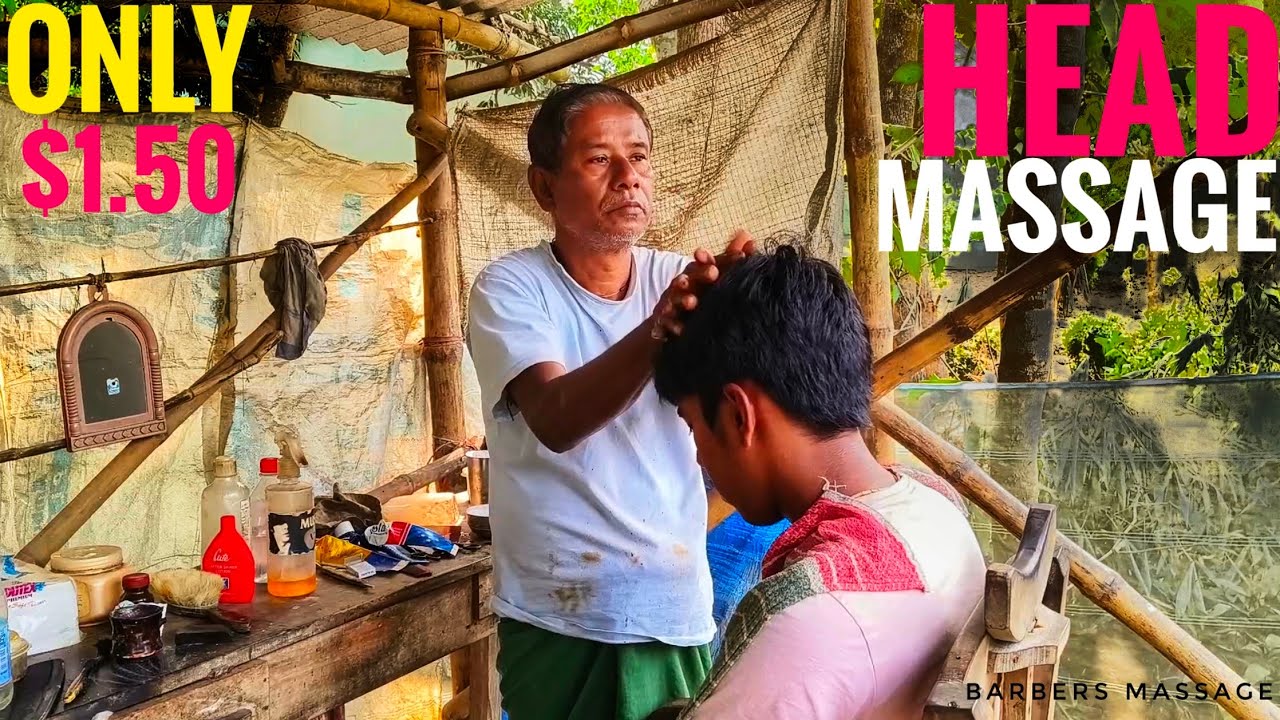Bengali Barber Intense Head Massage 🇮🇳💆‍♂️💈|ASMR|Relaxing Massage Video ...
