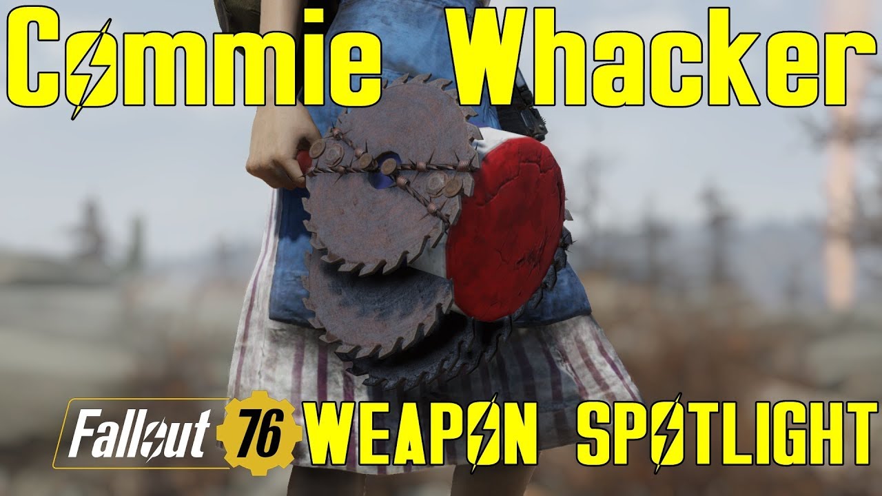 Fallout 76: Weapon Spotlights: Commie Whacker - YouTube