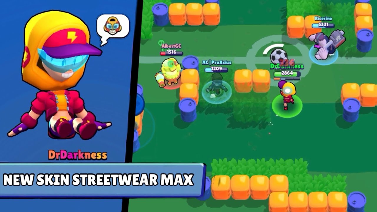 STREETWEAR MAX GAMEPLAY ( Collabs with Ricerino & ProXcius) Brawl Stars ...