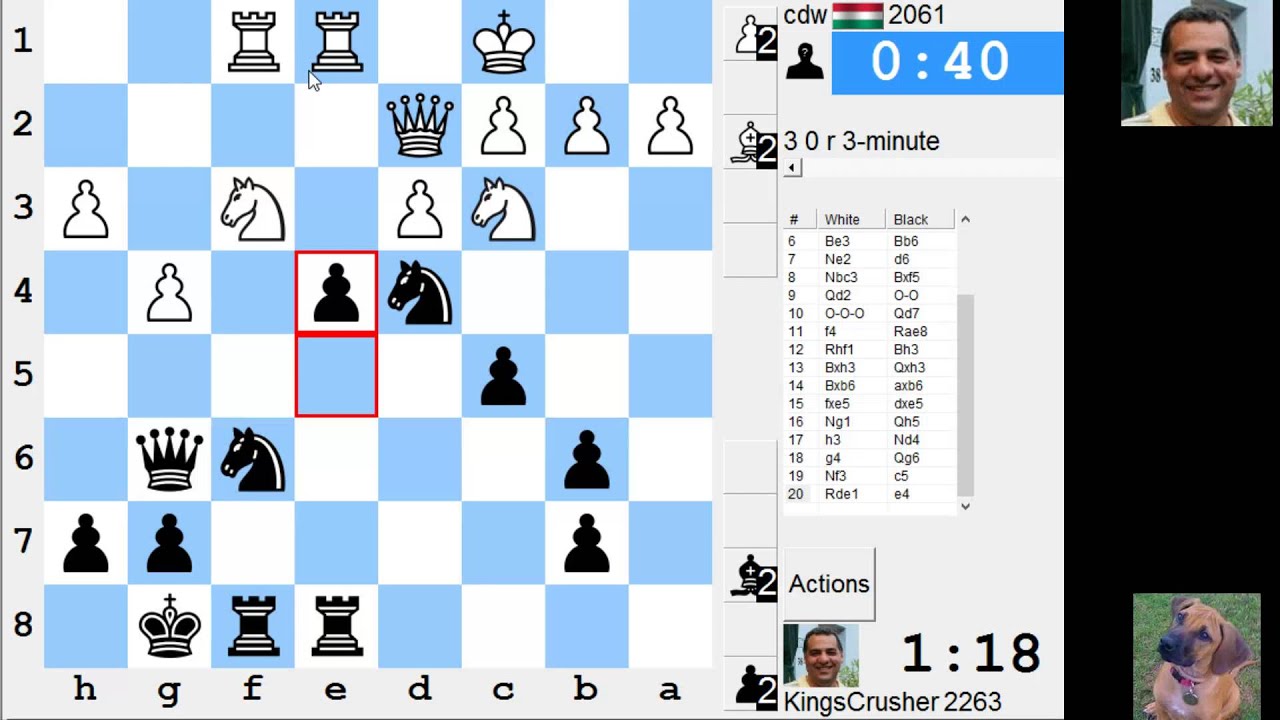 LIVE Blitz #3129 (Speed) Chess Game: Black vs cdw in Mieses opening ...