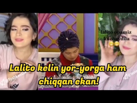 Lalito kelin shustriy chiqdiku yor-yor ga chiqqan ekan!😁