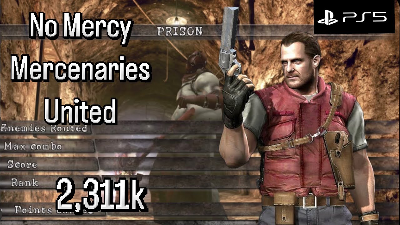 RESIDENT EVIL 5 Prison 2311k Barry No Mercy - YouTube