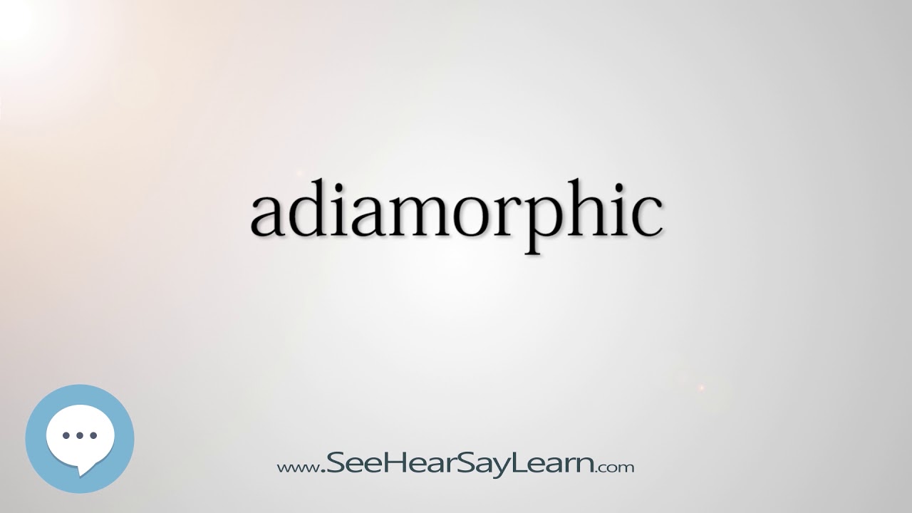 adiamorphic (Every English Word Pronounced) 📕🔊🗣️😎 - YouTube