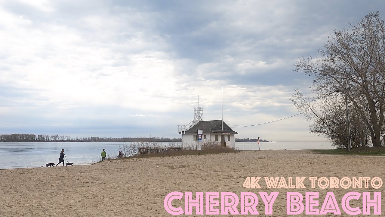 Cherry Beach: 4K Slow Walk Downtown Toronto, Canada - YouTube