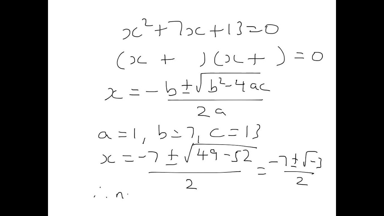 C1 Quadratics (Discriminant problems) - YouTube