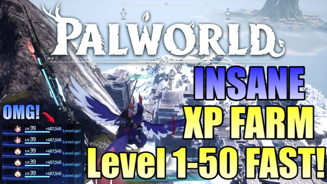 Palworld - INSANE XP GLITCH! How to Level Up Fast | Level 1-50 Max ...