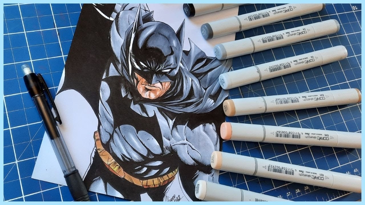 How to Draw Batman Comics Style (Desenhando o Batman) - YouTube