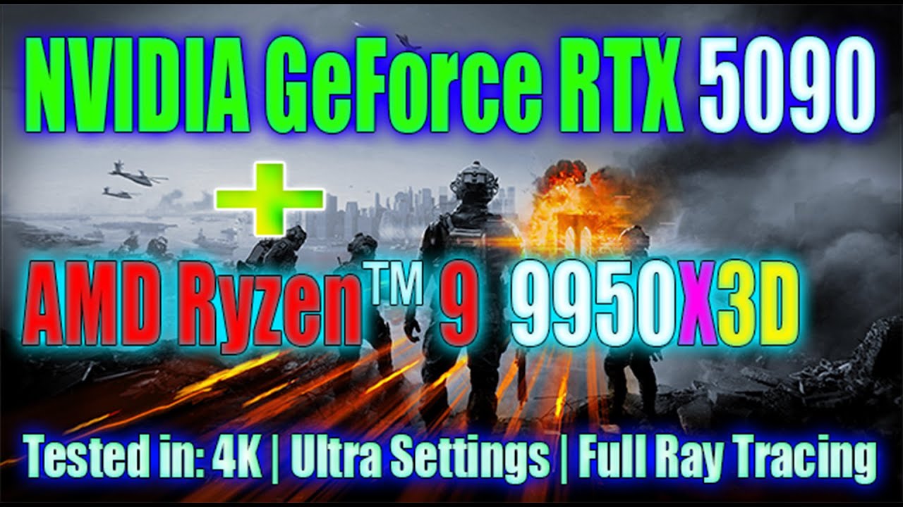 RTX 5090 + Ryzen 9 9950X3D | 24 Games Benchmark Test in 4K Ultra Ray ...
