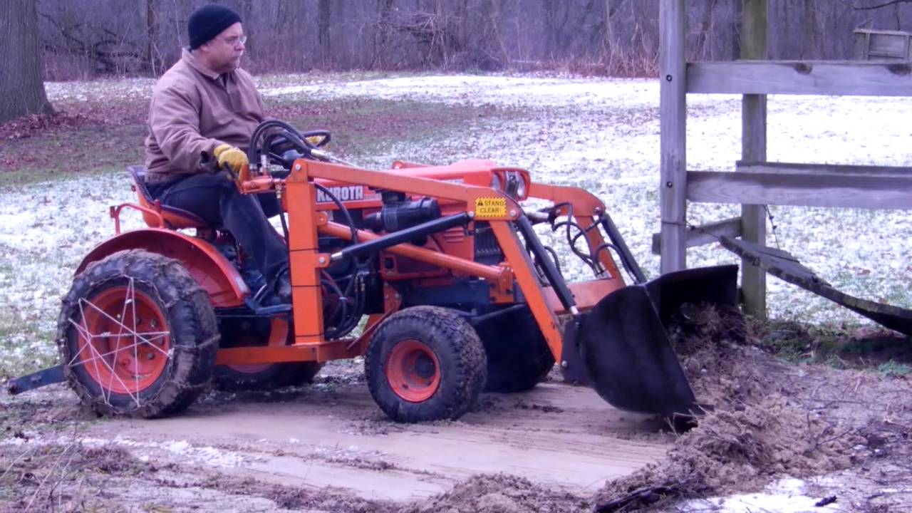 kubota b5100 loader - YouTube