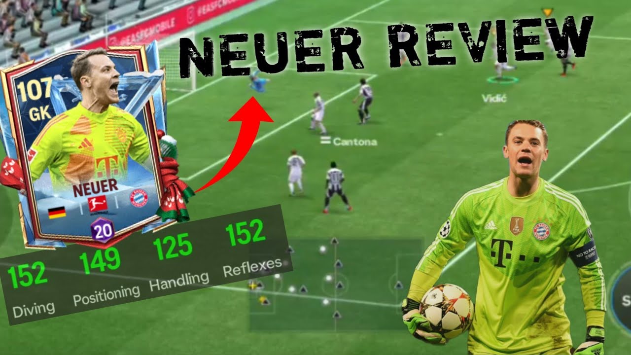 🔴🇩🇪104 OVR MANUEL NEUER REVIEW FC MOBILE 🤯 WINTER WONDERS NEUER FC ...