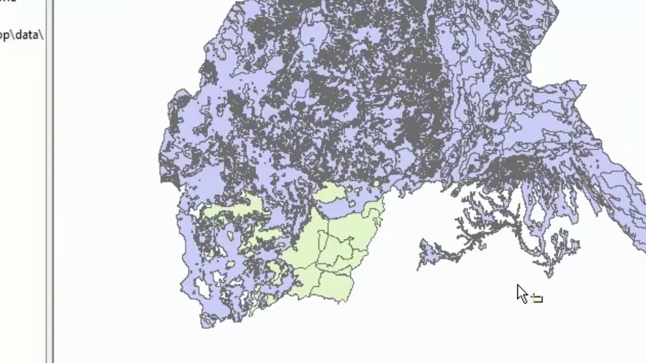 Clip soil for the selected shape file from soil data base in GIS - YouTube