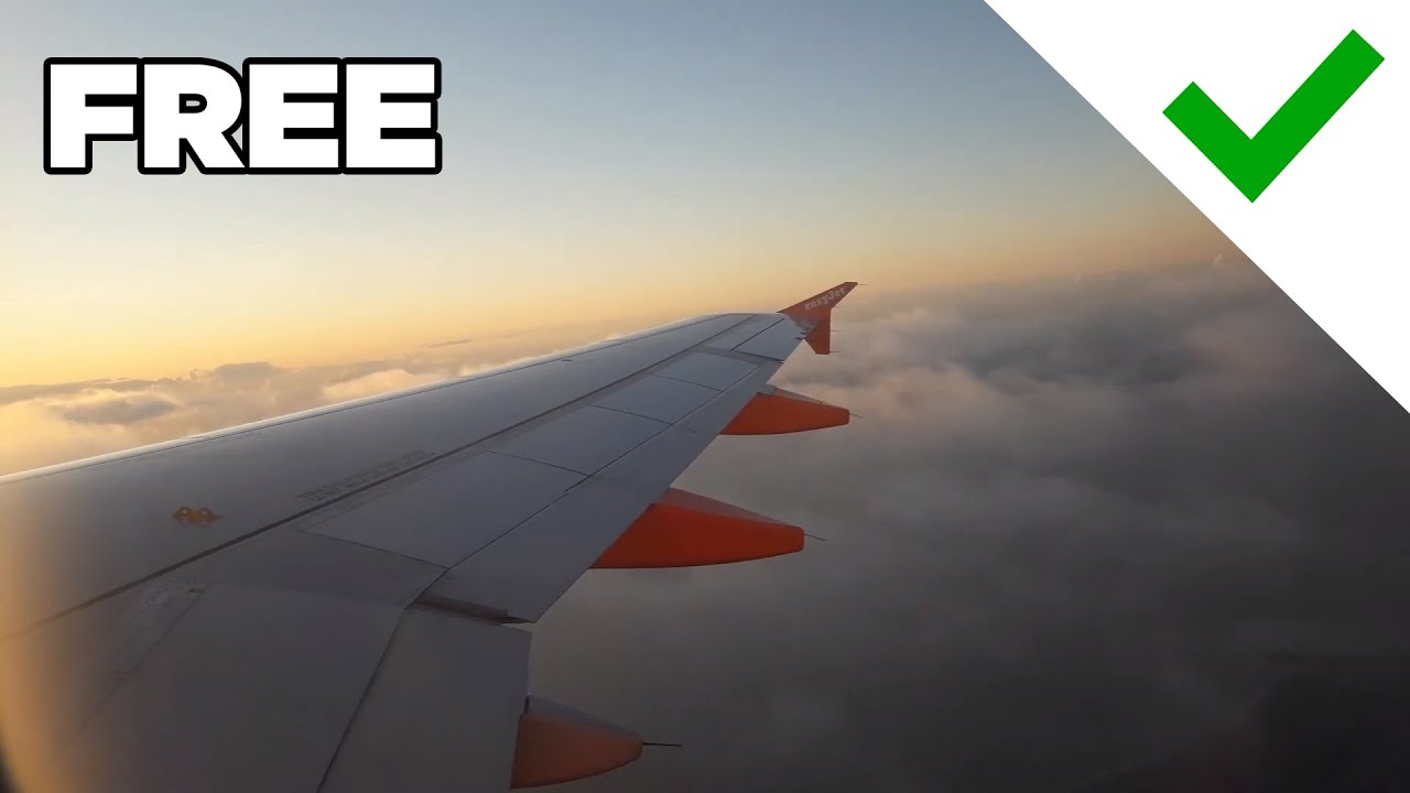 ️ AIRPLANE Take off WINDOW Sunset (Footage HD) - YouTube