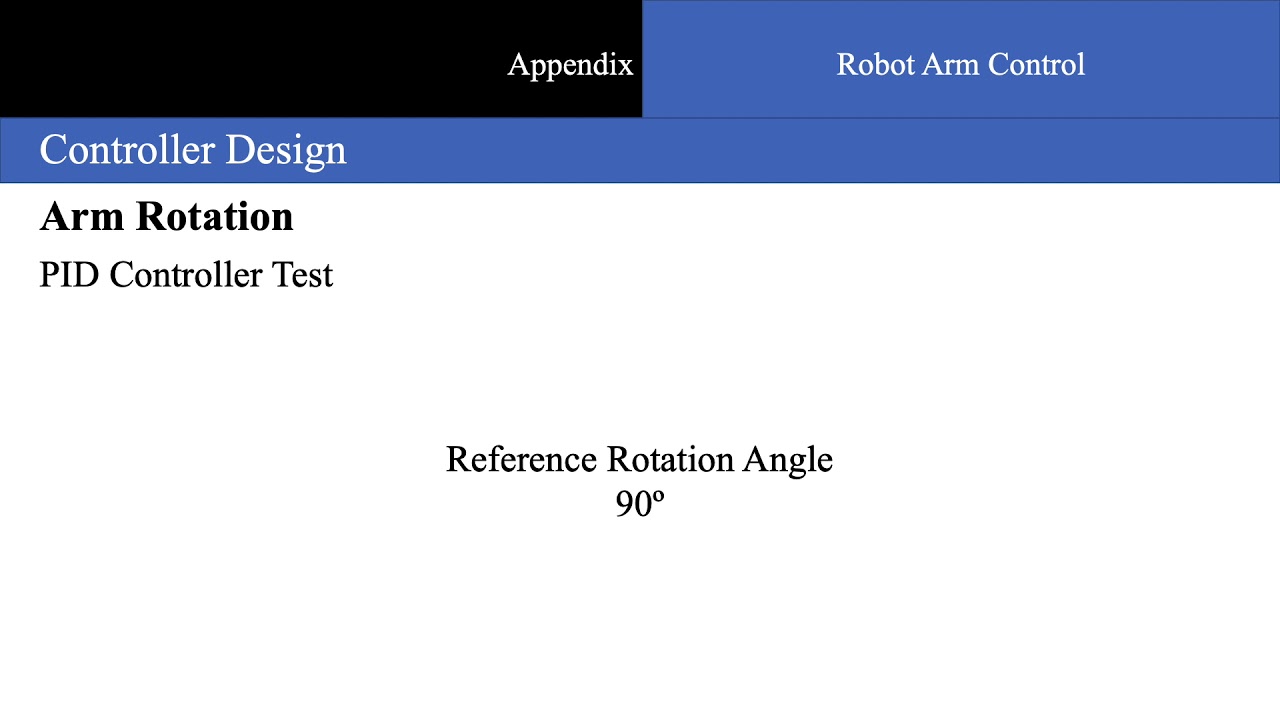 Arm Rotation - PID Controller Test - YouTube