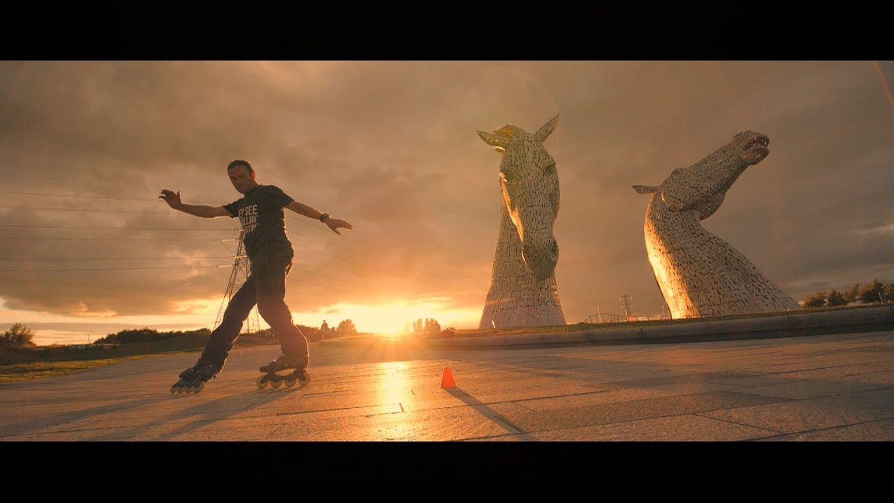 Kelpies Sunset - Falkirk Wheelers Skate and Scoot at the Helix Park ...
