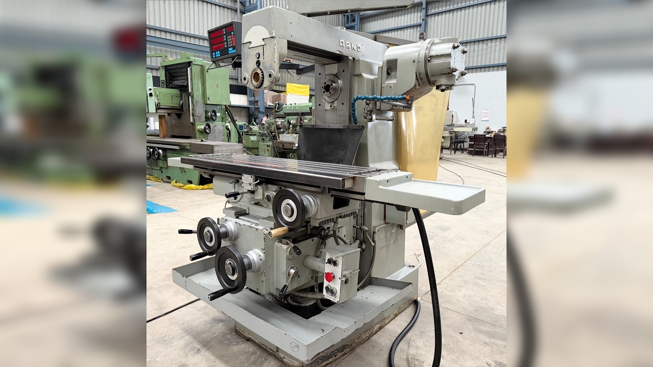 Arno Nomo (Italy) Universal Milling Machine - Table 1250 mm x 270 mm ...