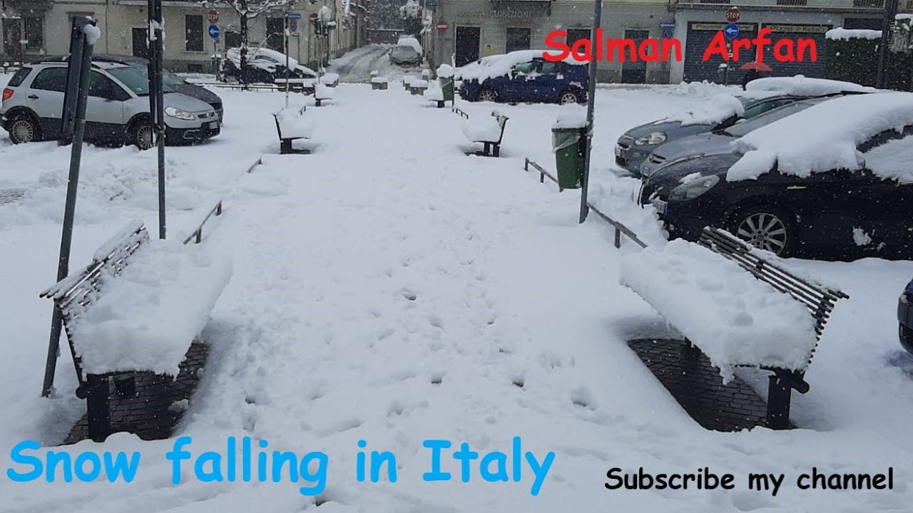 Snow faling in italy| ااٹلی میں برفباری |nevica in Italia | - YouTube