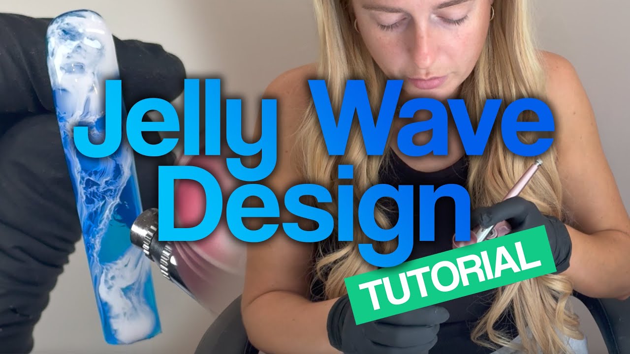 Jelly Wave Nail Art Design Tutorial (How to Create Waves with Gel ...