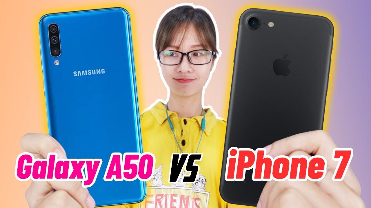 Speedtest Galaxy A50 và iPhone 7 : Chiến thắng không bất ngờ! - YouTube