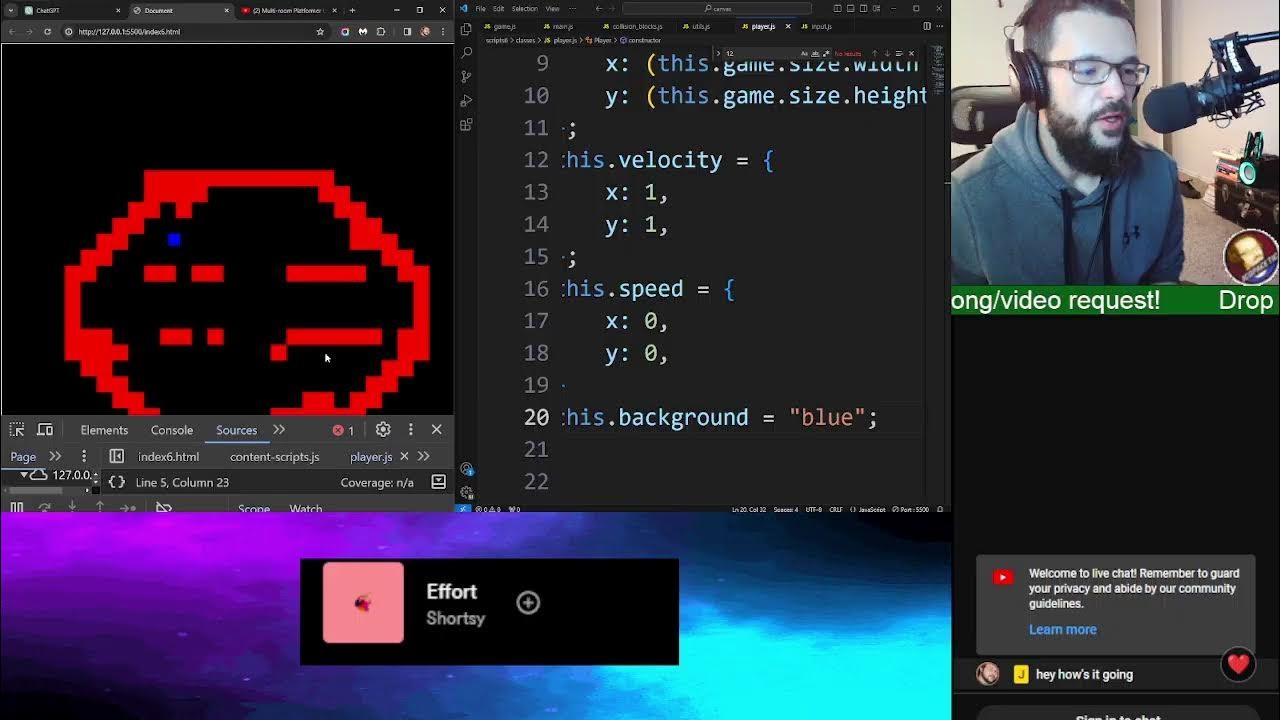 First Youtube Stream: Building an HTML5 Canvas Game - YouTube